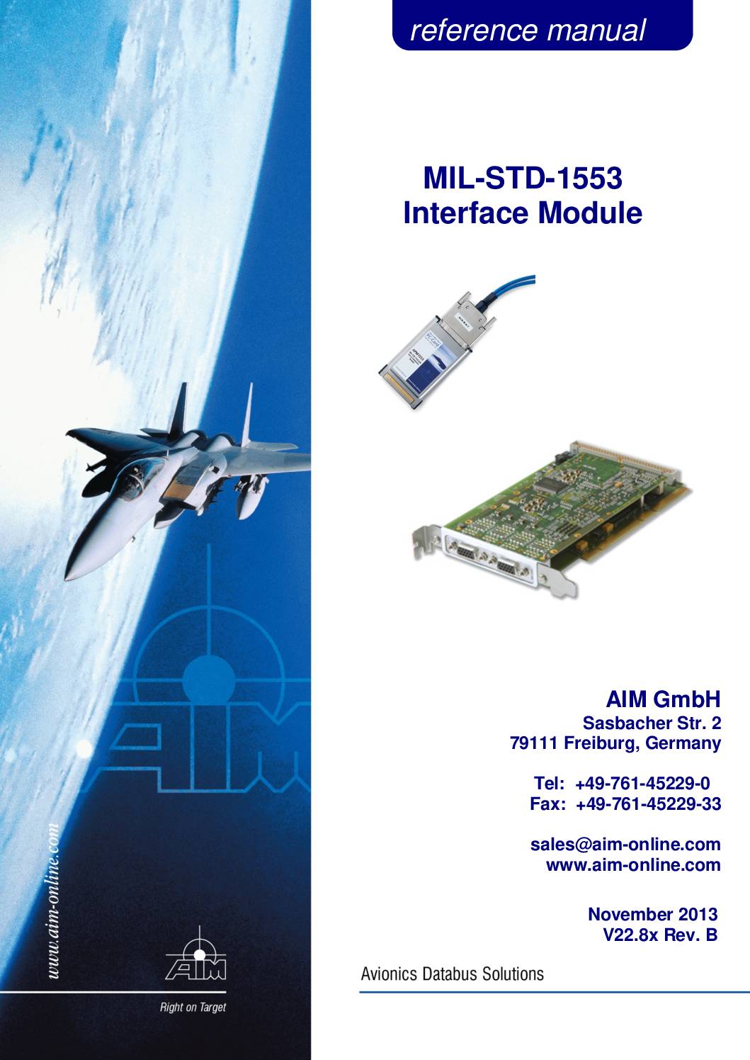 AVC1553-x MIL-STD-1553 Card (PMC + Carrier) for VME - AIM Online