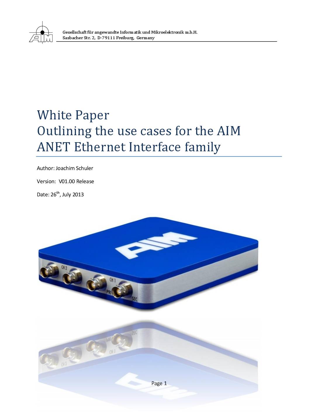 ANET1553-x MIL-STD-1553 Ethernet Module - AIM Online - 1553