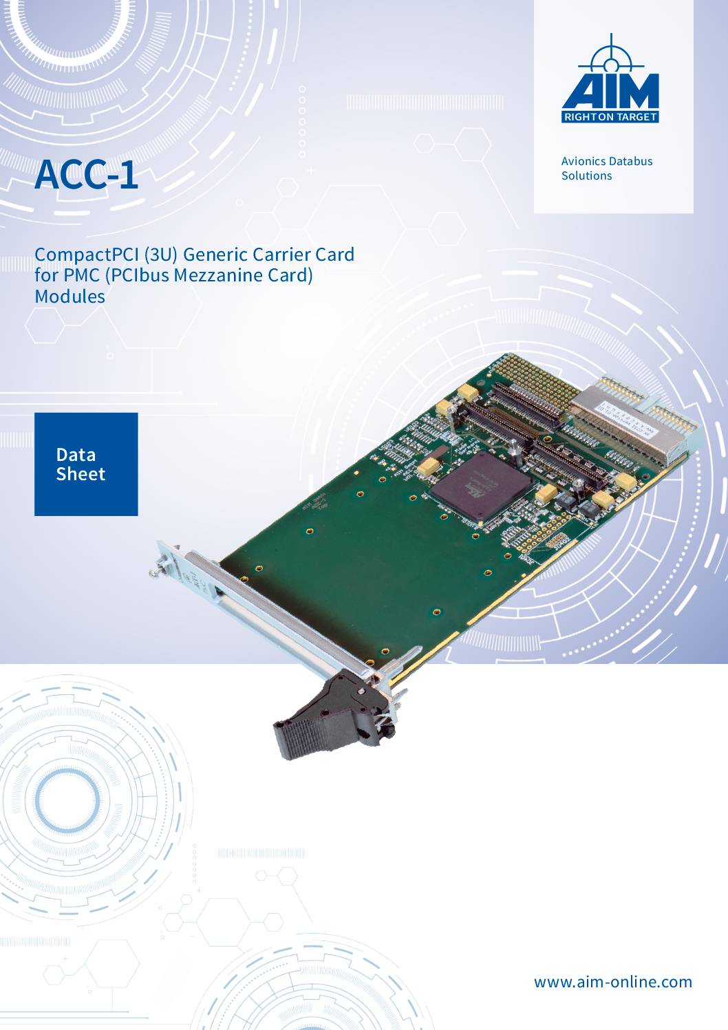 ACC-1 PMC Carrier Card for CPCI (3U) with 1 PMC Slot - AIM Online