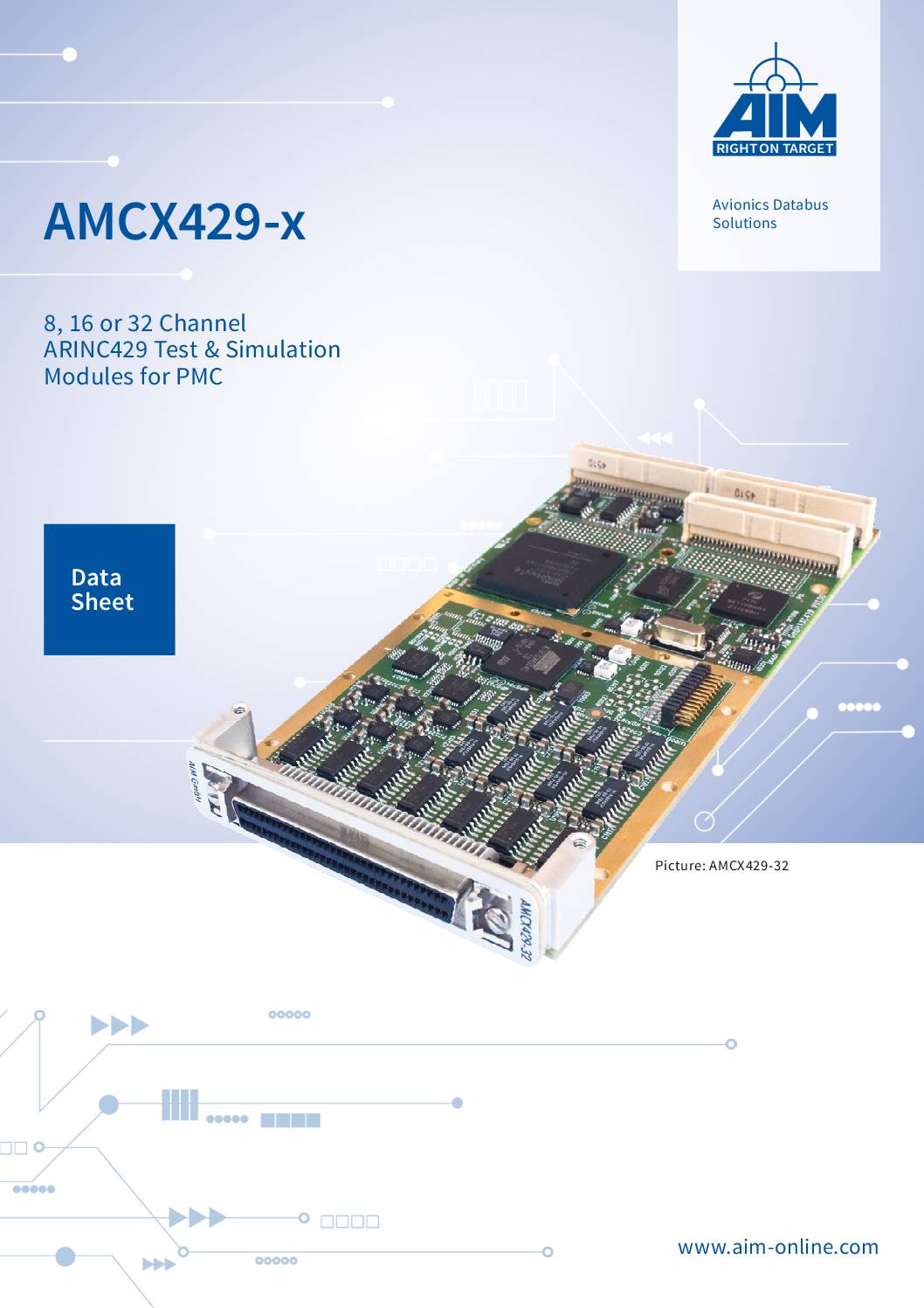 AMCX429-x ARINC429 PMC Card - AIM Online - 429