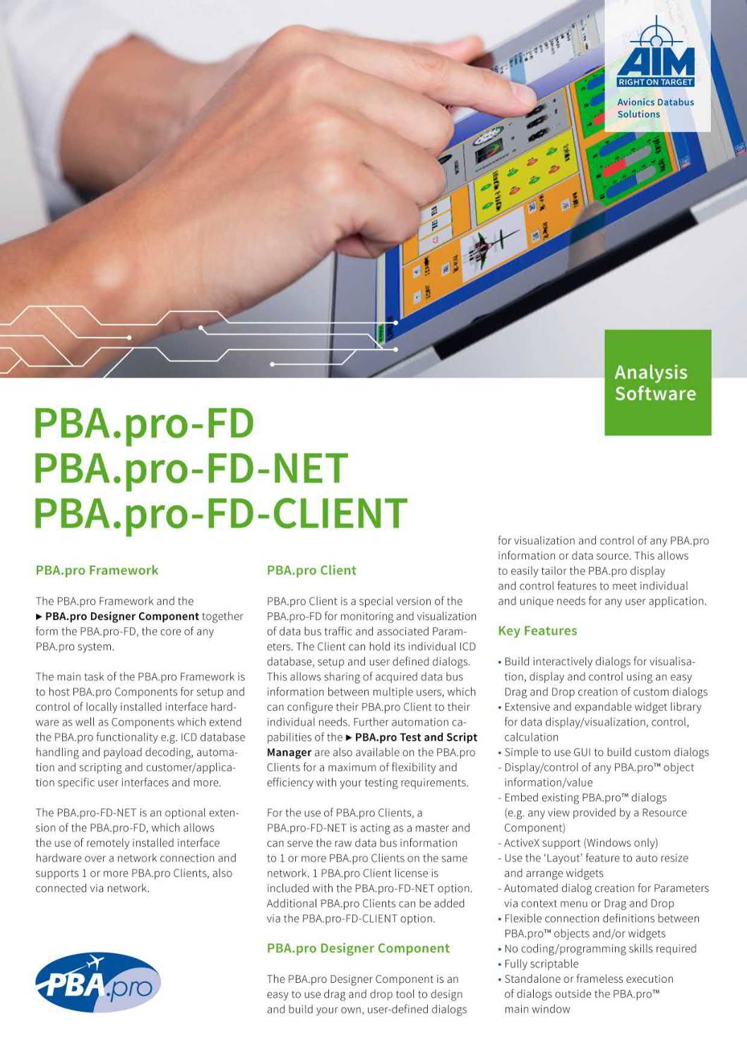 PBA.pro-FD Framework & Designer Component - AIM Online