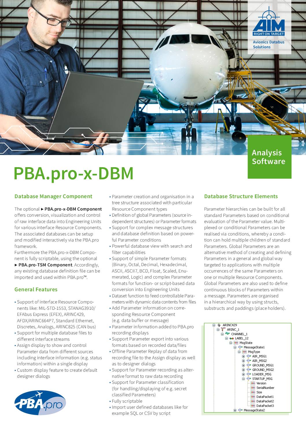 PBA.pro-x-DBM Database Manager Component - AIM Online